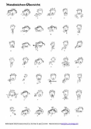 Handzeichen-Übersicht - paedalogis